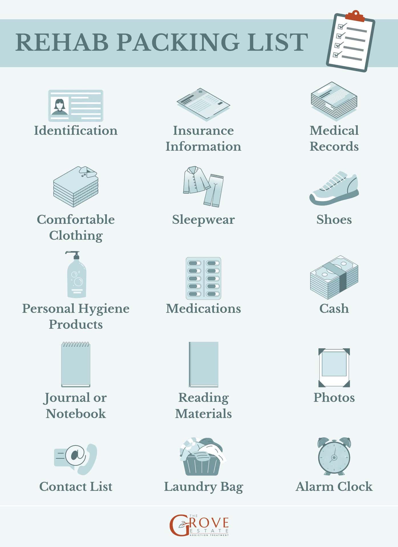 What to Bring to Rehab: A Rehab Packing List Guide